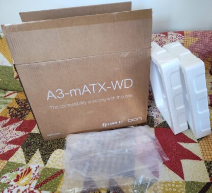 Original Shipping Box, Bag, Packing Foam for White Lian Li A3-mATX-WD ...